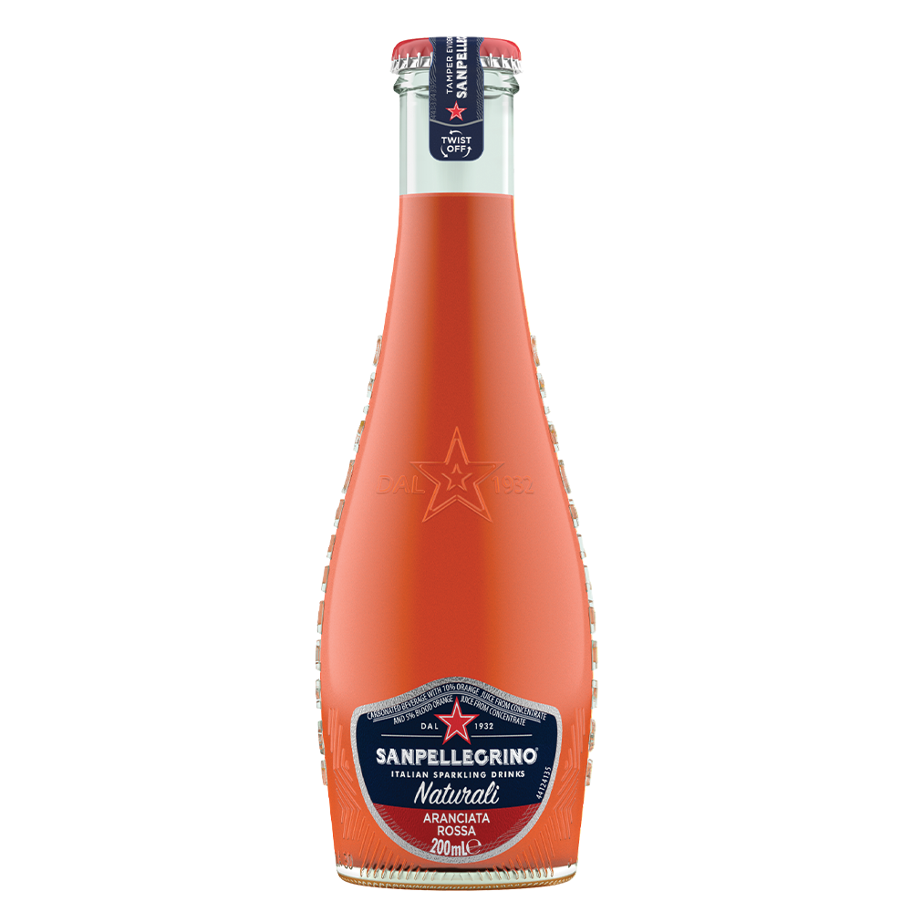 Sanpellegrino Aranciata Rossa Sparkling Juice - 200ml x 24 (Blood Oran ...